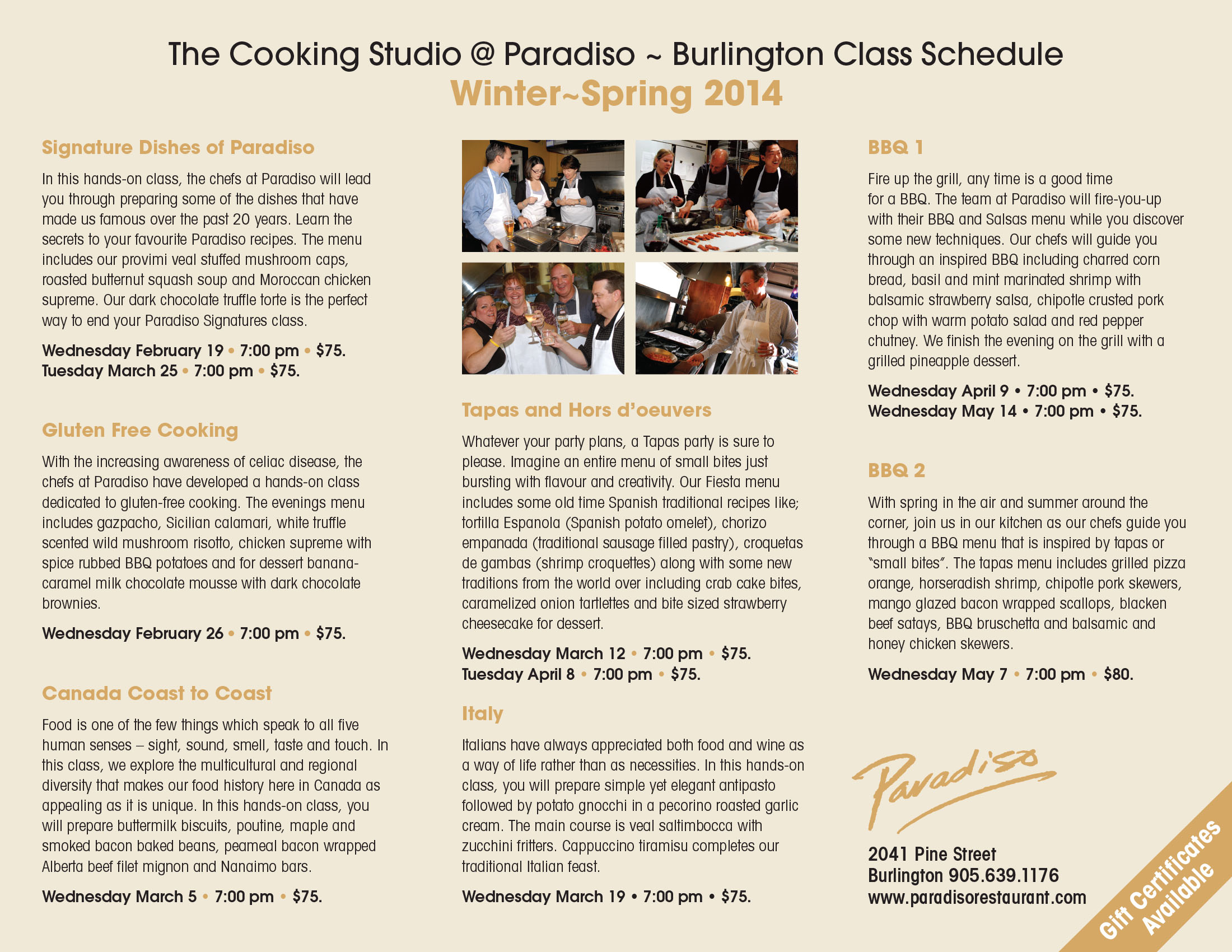 Cooking Classes